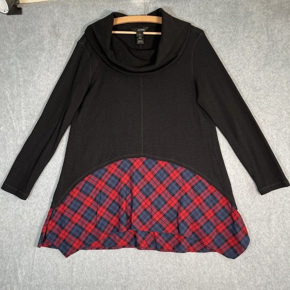 Ali Miles | Sweaters | Ali Miles Tunic Sweater Large Black Buffalo ...